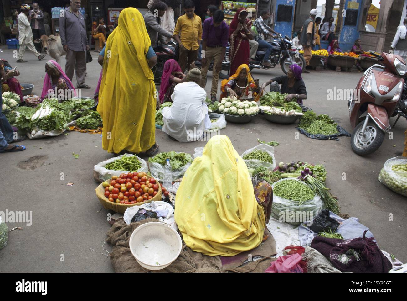 Vegetable market, pushkar, rajasthan, india, asia Stock Photo - Alamy