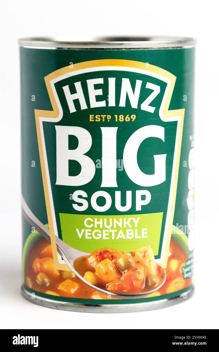 London, United Kingdom 24th February 2025 :- Tin of Heinz Big Soup ...