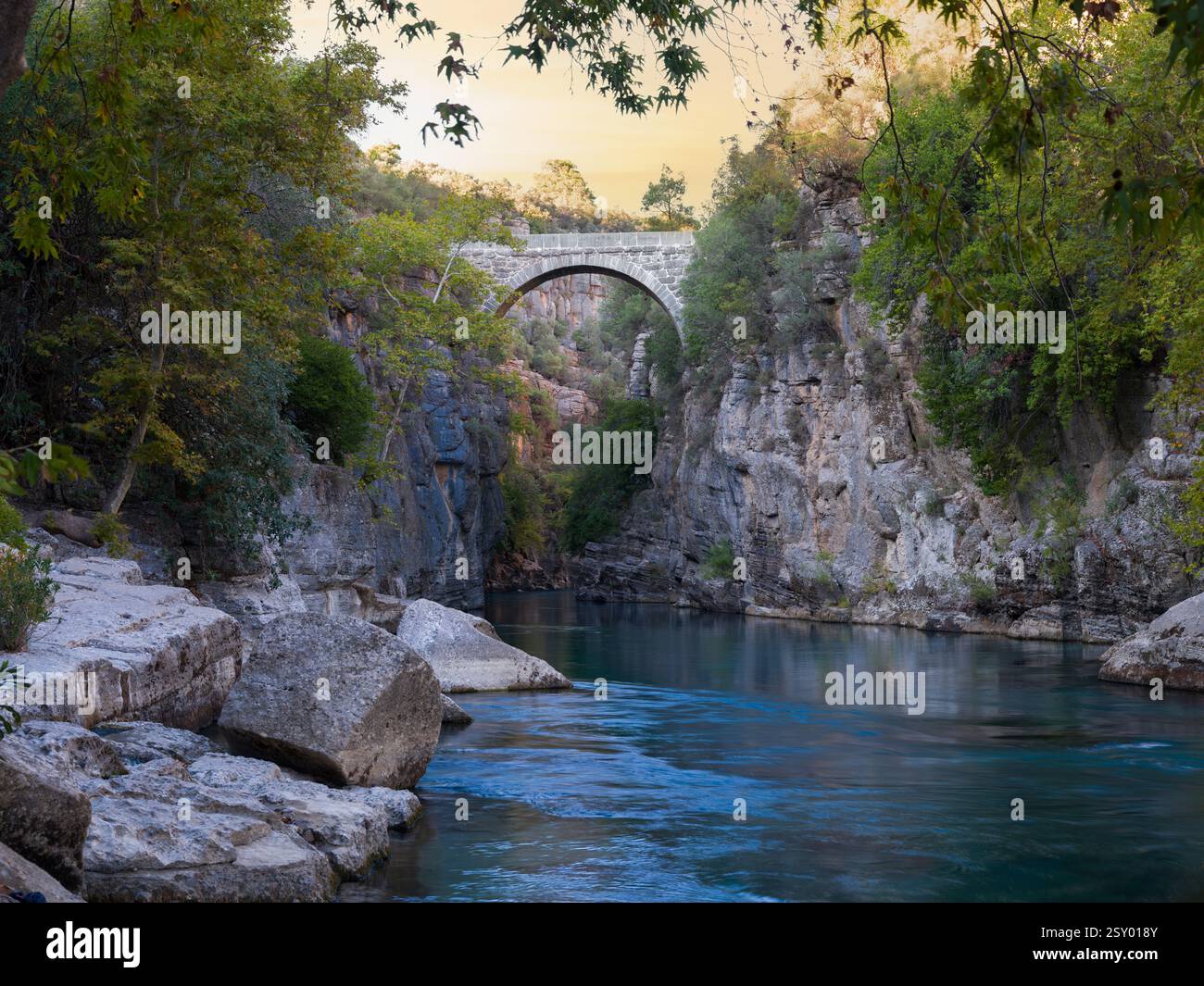 Gutter Bridge. Bridge Canyon ( Turkish; Köprülü Kanyon ) national park ...