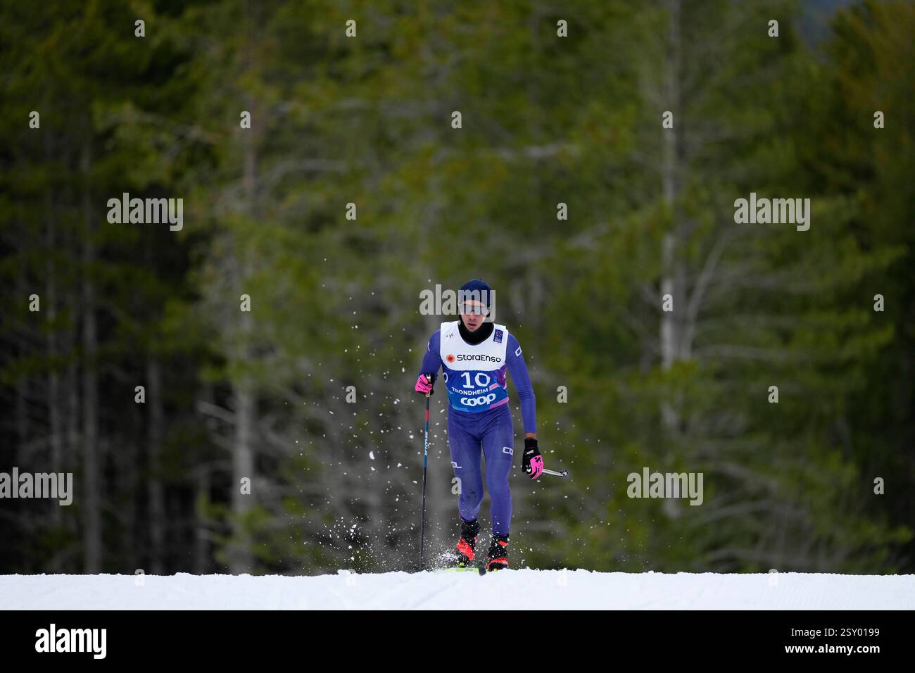 Samuel Jaramillo, of Colombia, competes in the cross-country men's 7.5 ...