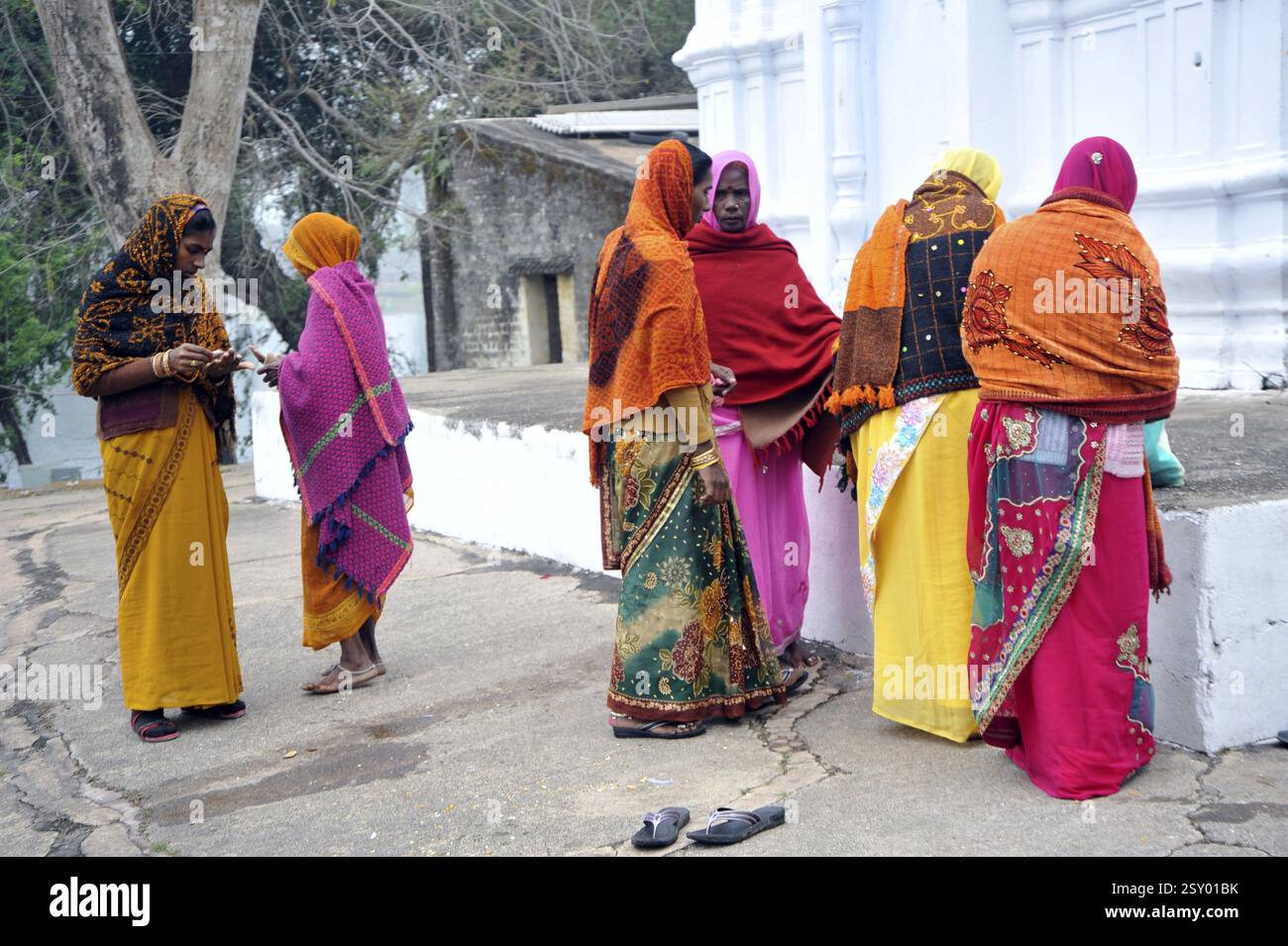 Rural village women Madhya Pradesh India Asia Stock Photo - Alamy