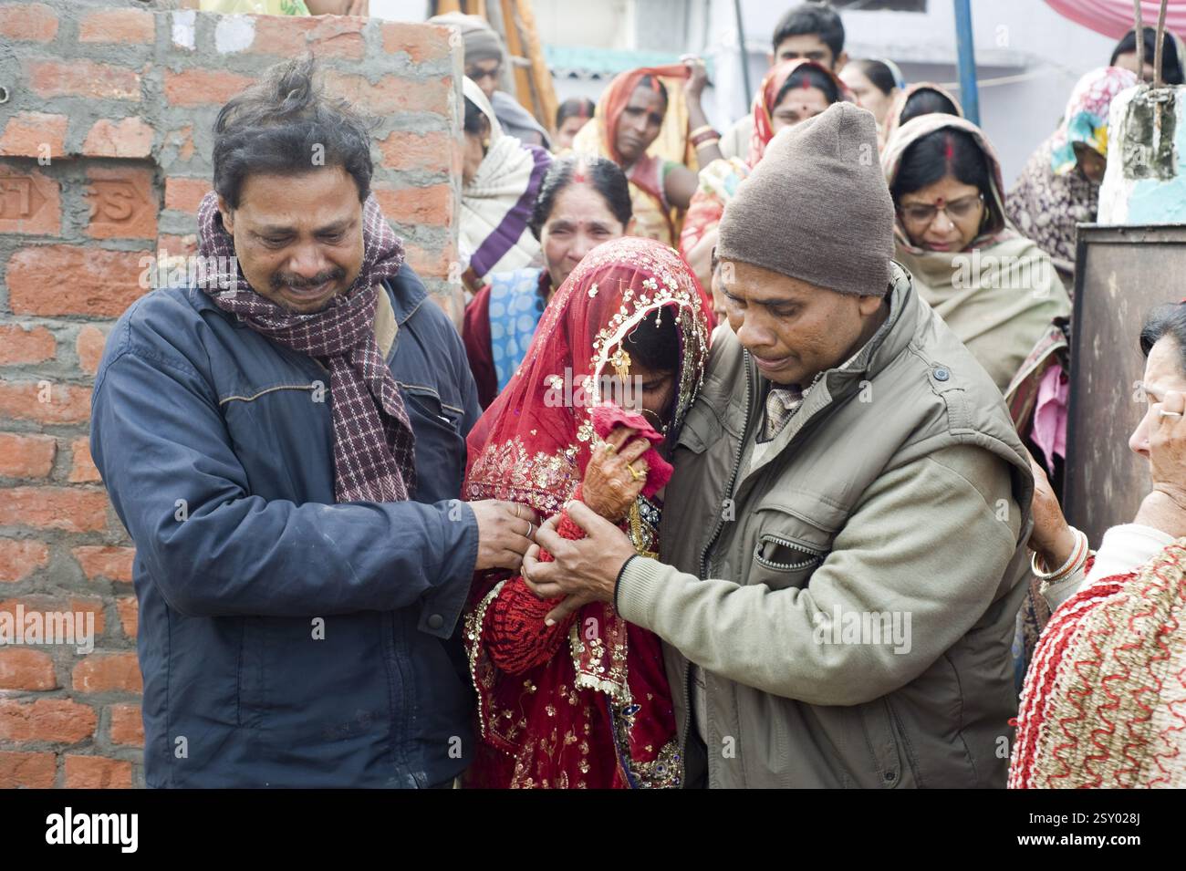 Hindu wedding function vidaai Uttar Pradesh India Asia Stock Photo - Alamy