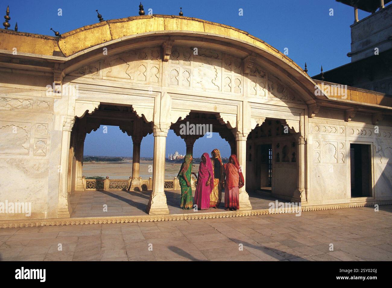 Golden pavilion of khas mahal, agra, delhi, india, asia Stock Photo - Alamy