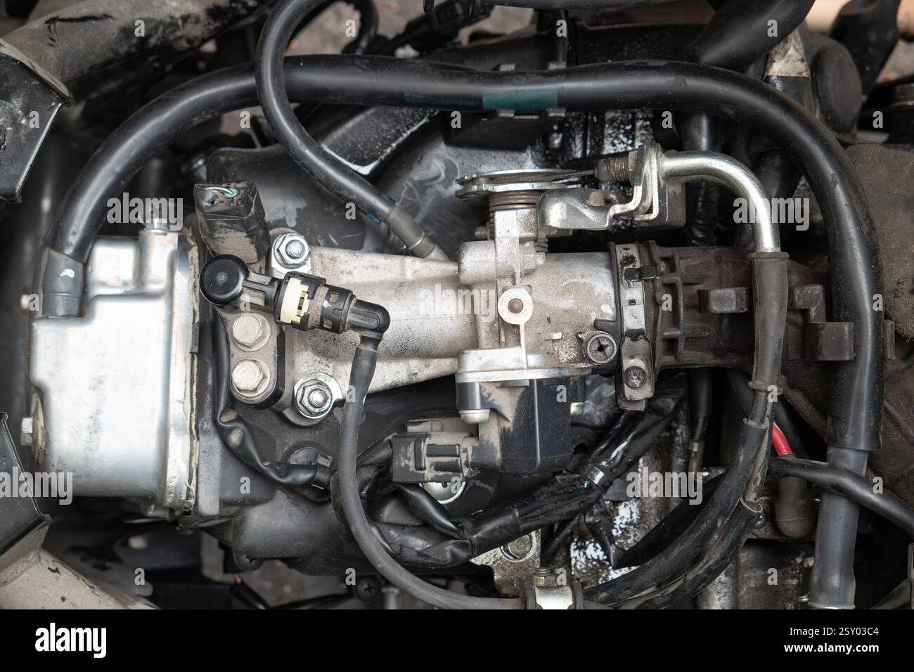 inside parts of a motorcycle Stock Photo - Alamy