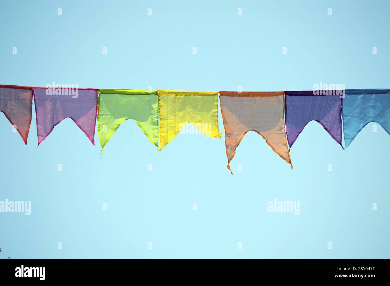 Colourful flag mumbai Maharashtra India Asia Stock Photo - Alamy