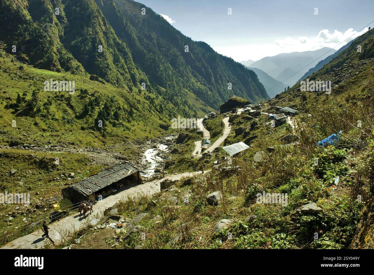 Gaurikund to kedarnath, uttarakhand, india, asia Stock Photo - Alamy