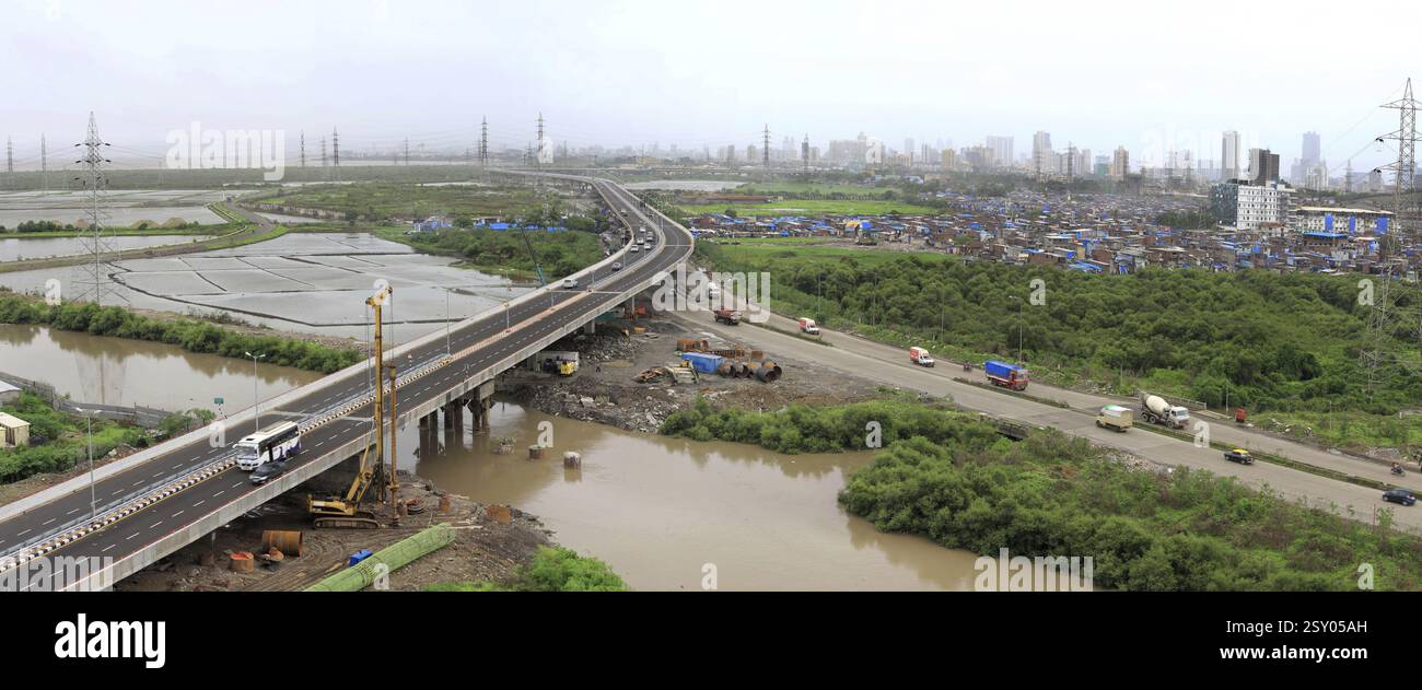 Eastern freeway flyover, mumbai, maharashtra, india, asia Stock Photo ...