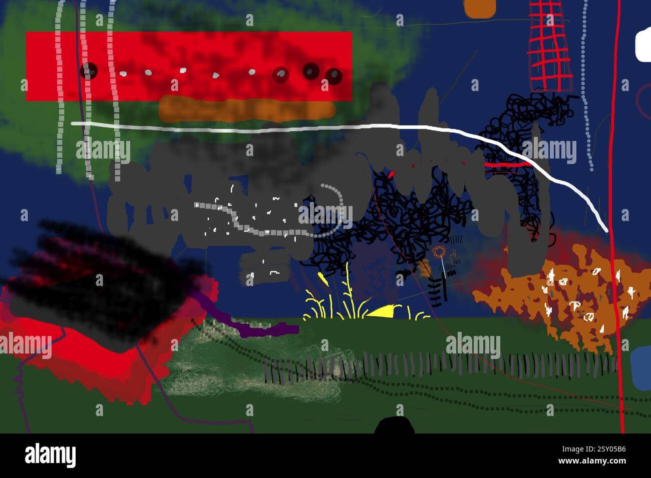 Abstract painting, india, asia Stock Photo - Alamy