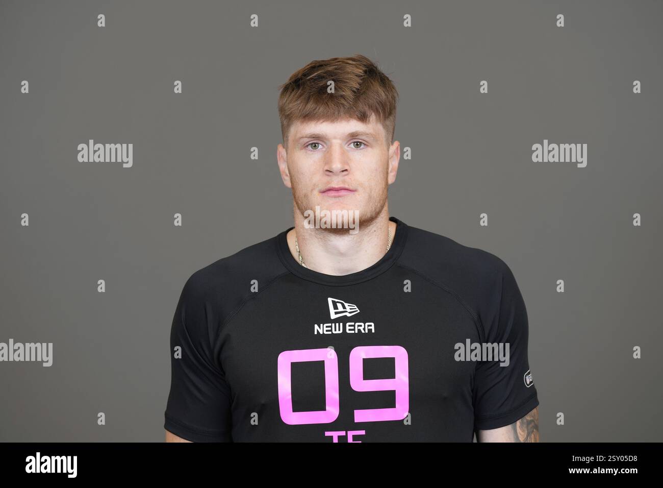 Nebraska tight end Thomas Fidone II (TE09) poses for a portrait at the ...
