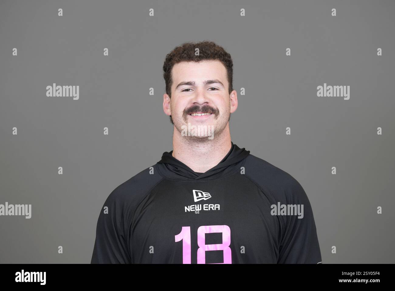 Alabama tight end Robbie Ouzts (TE18) poses for a portrait at the NFL football Combine on ...