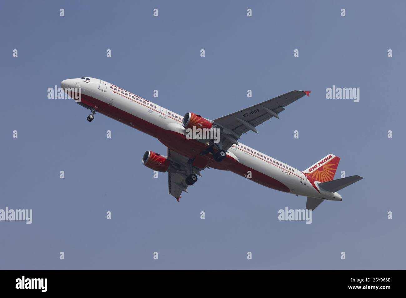 Air India Plane taking off at Mumbai Airport Stock Photo - Alamy