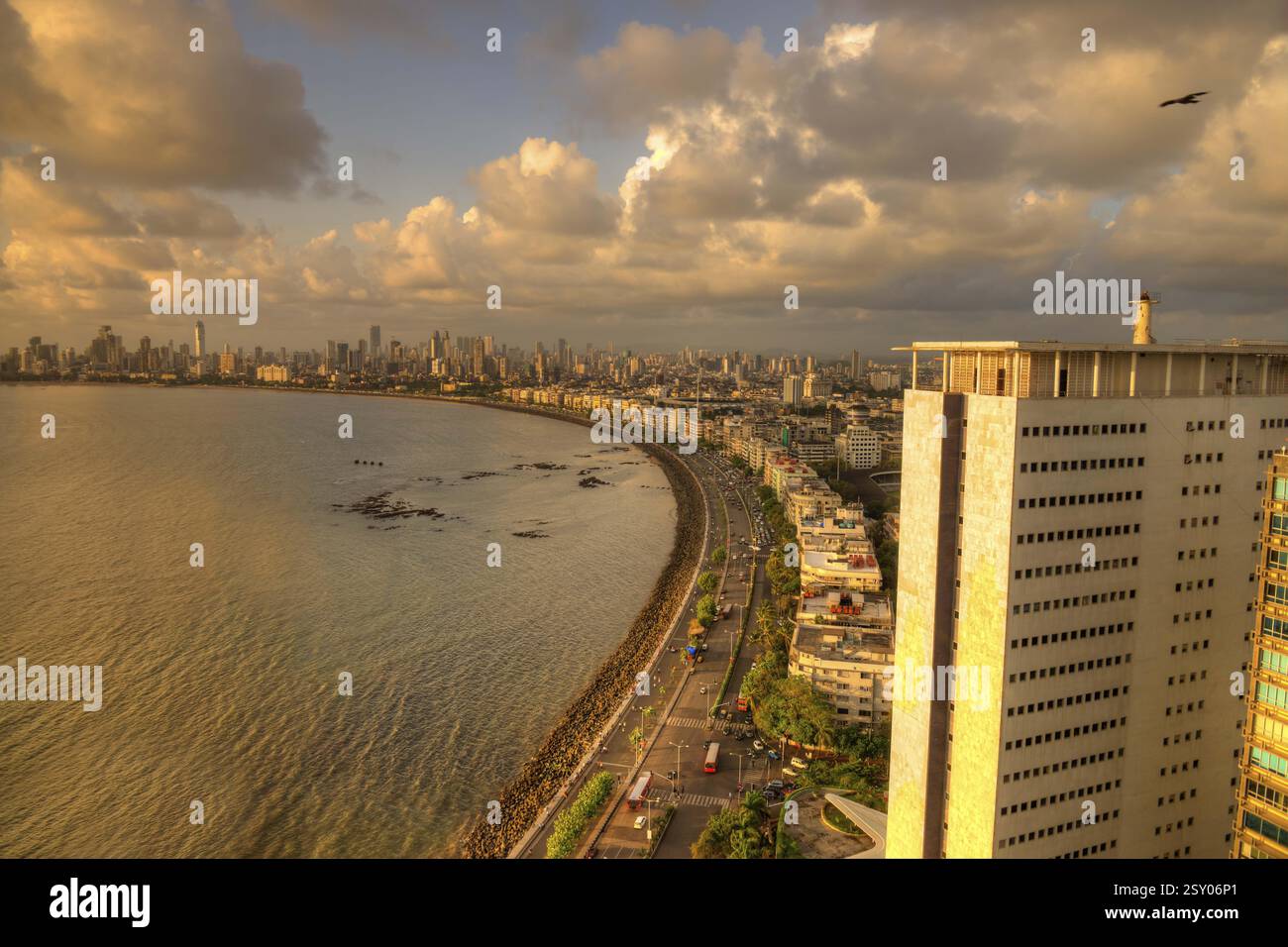 Aerial view, nariman point, mumbai, maharashtra, india, asia Stock ...