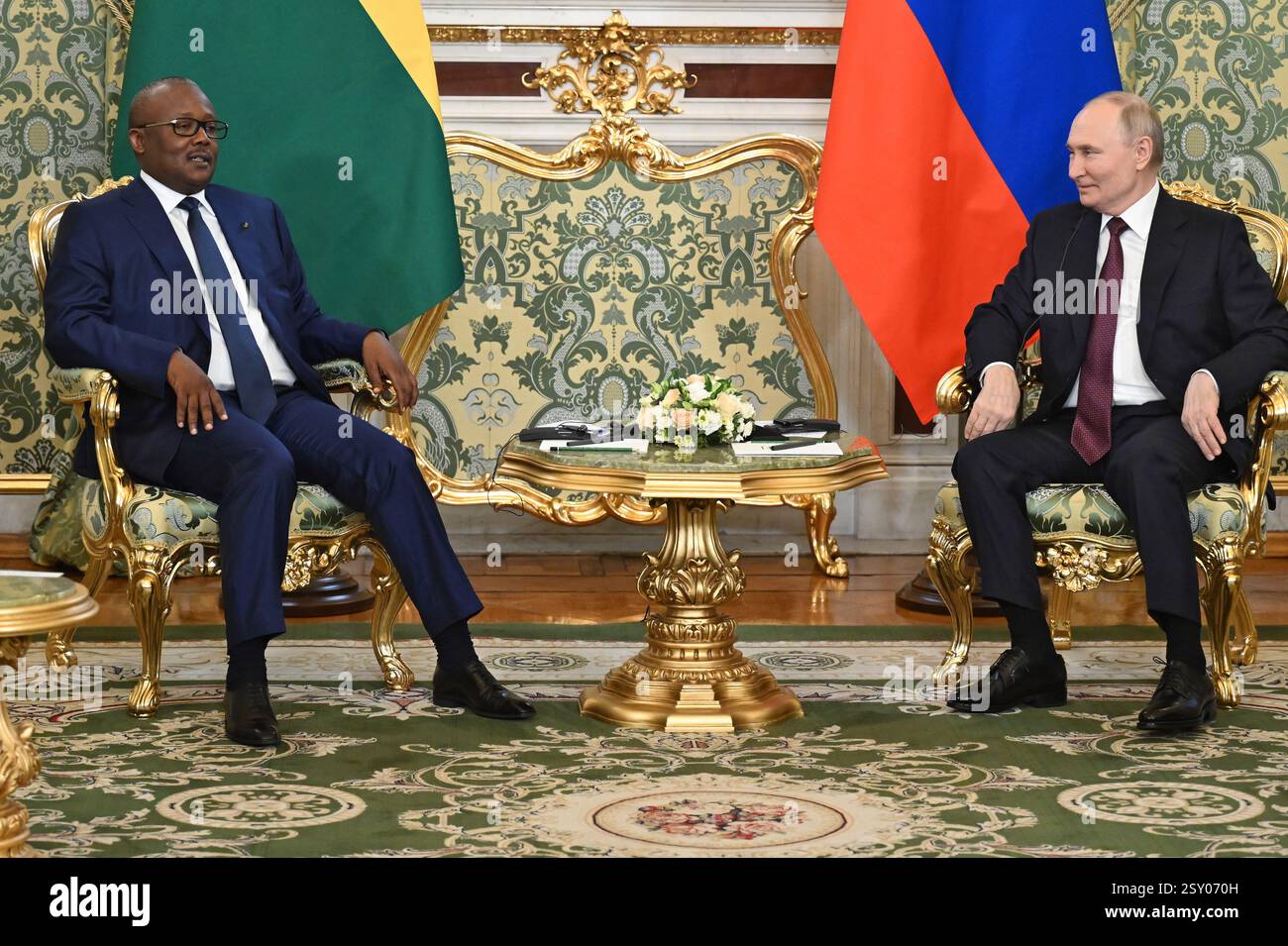 Moscow, Russia. 26th Feb, 2025. Russian President Vladimir Putin (right ...