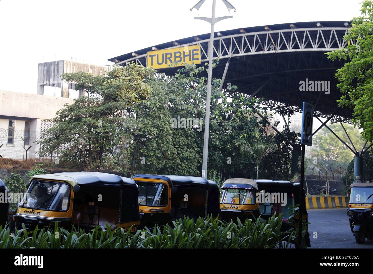 Turbhe railway station, Navi Mumbai, maharashtra, India, Asia Stock ...
