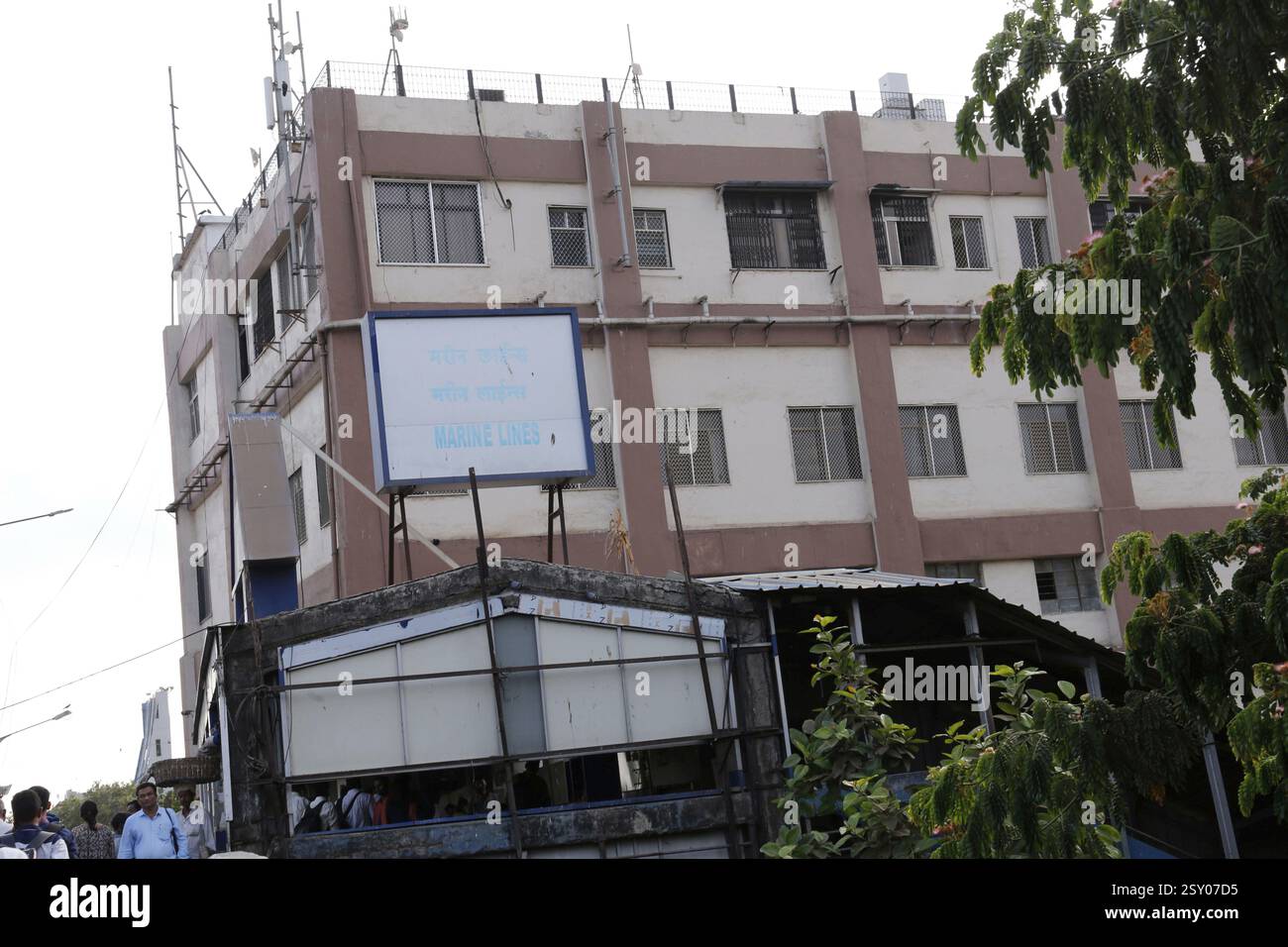 Marine line railway station, Mumbai, Maharashtra, India, Asia Stock ...