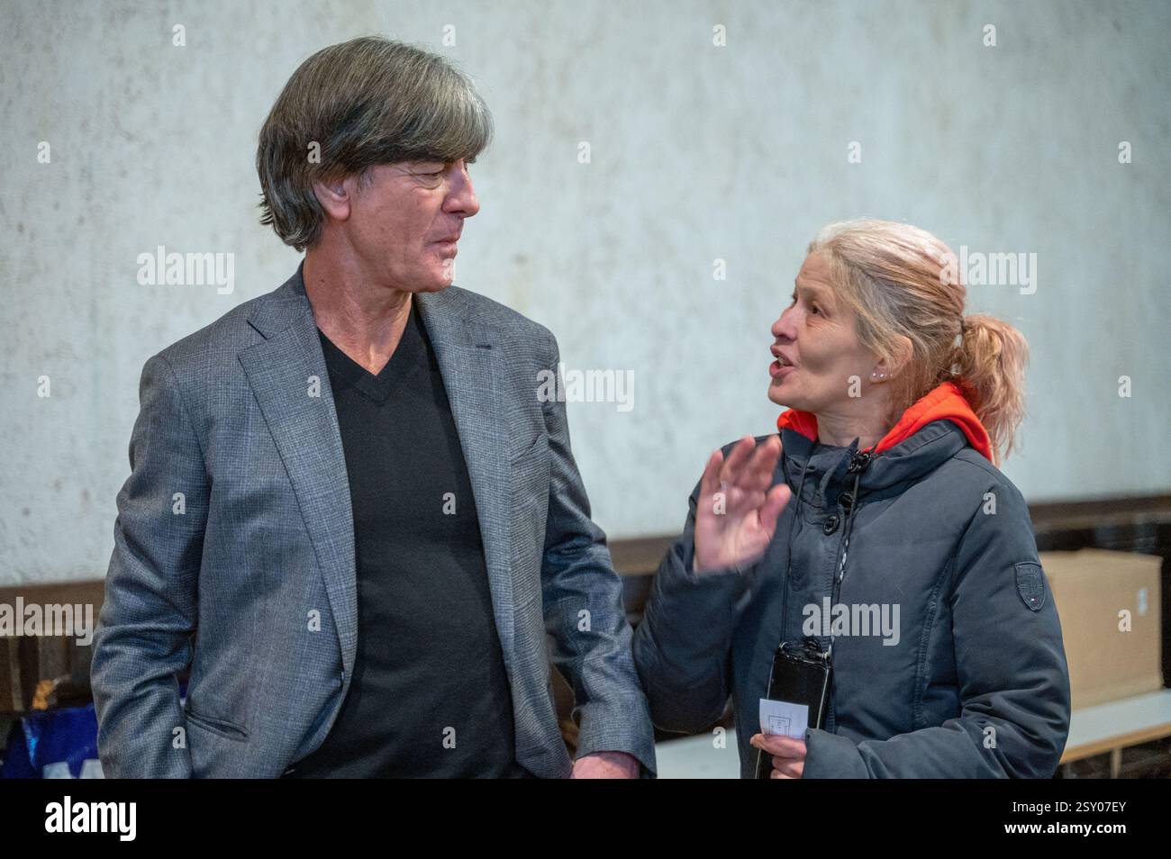 Stuttgart, Germany. 26th Feb, 2025. Former coach of the German national ...