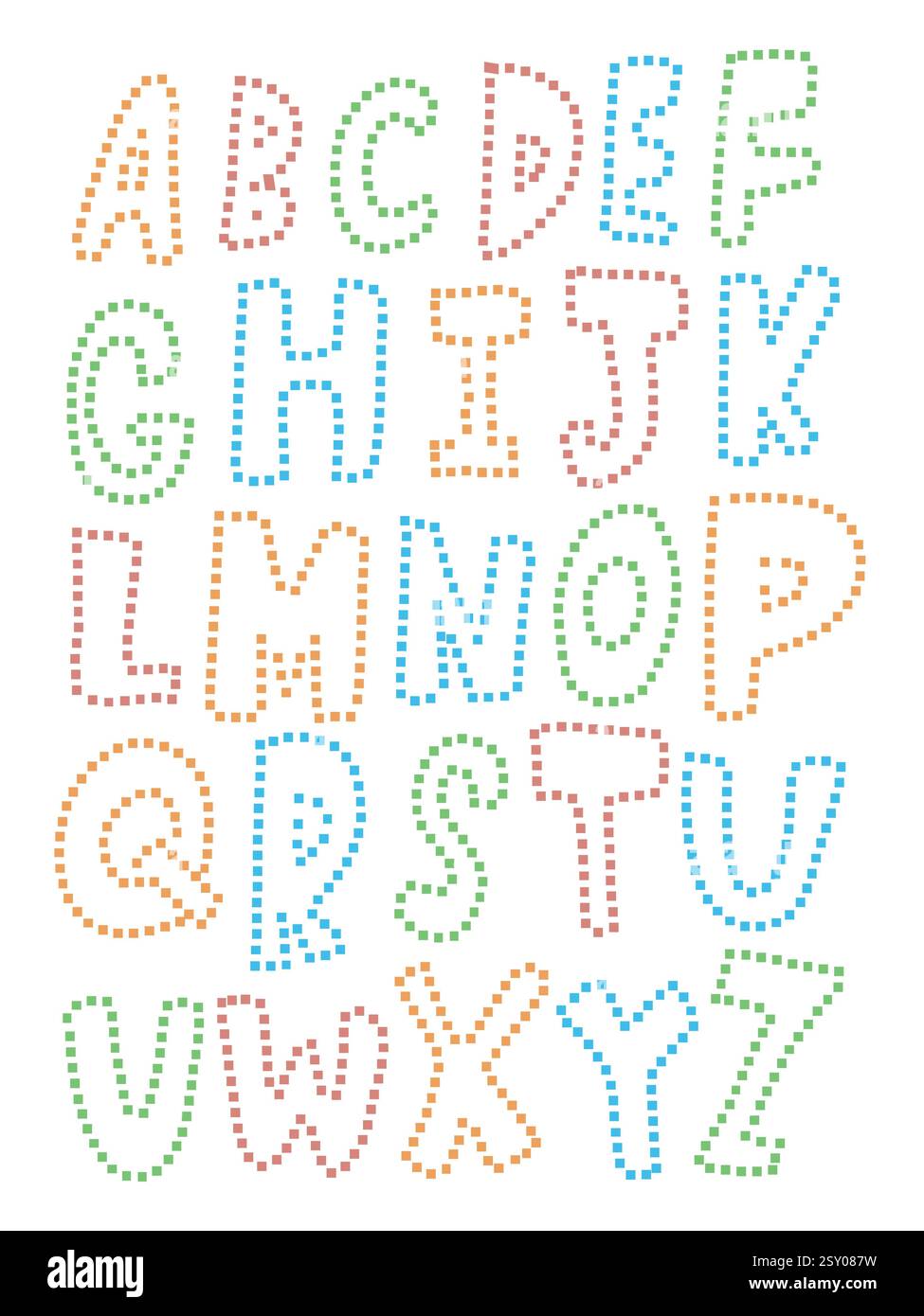 Set of vector letters in retro style. Game design. Font of old games. 8 ...