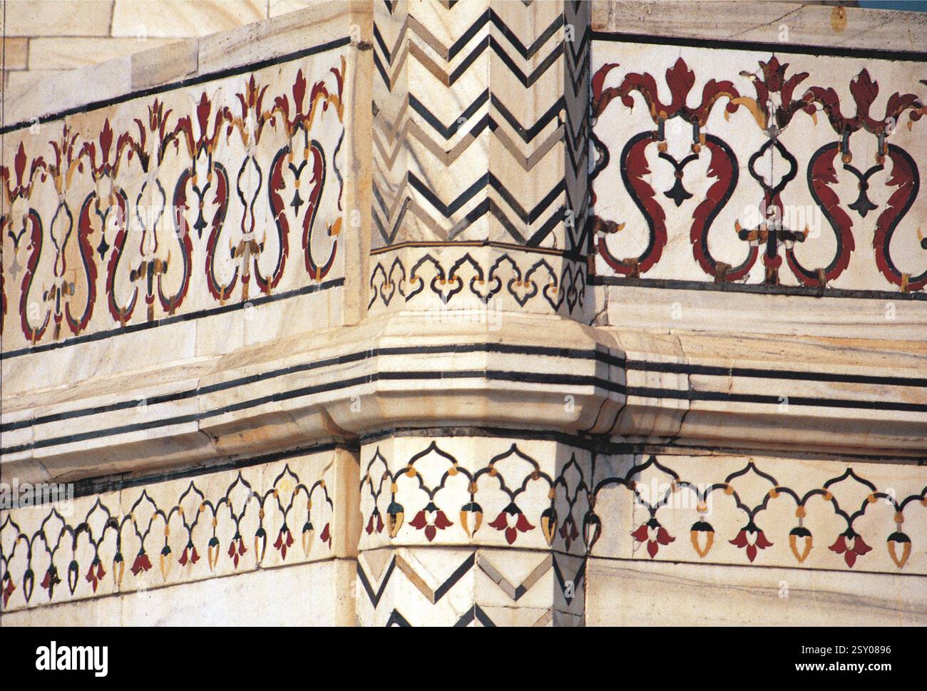 Floral design, taj mahal, agra, delhi, india, asia Stock Photo - Alamy