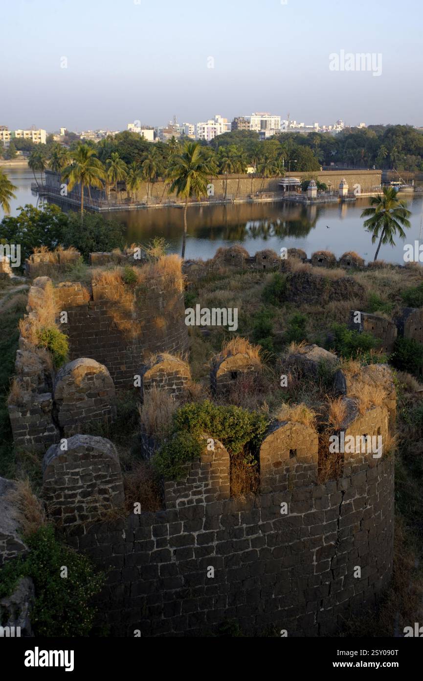 Siddheshwar Temple in The lake From Fort Solapur Maharashtra India ...