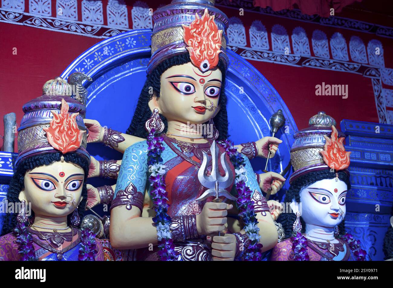 Statue of goddess durga at kolkata, Calcutta, India, Asia Stock Photo ...