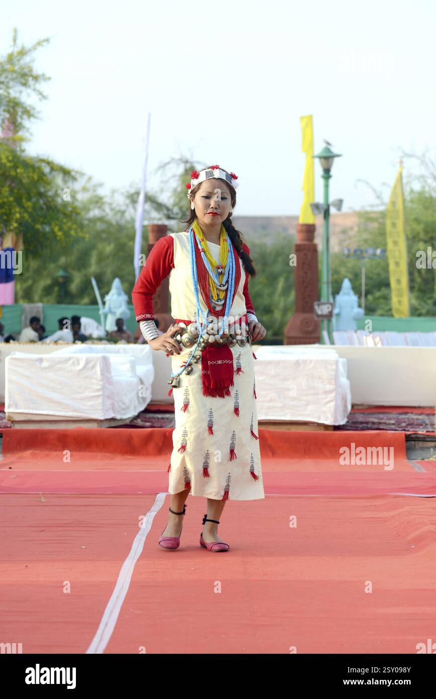 Nyishi tribe woman, arunachal pradesh, india, asia, mr#786 Stock Photo ...