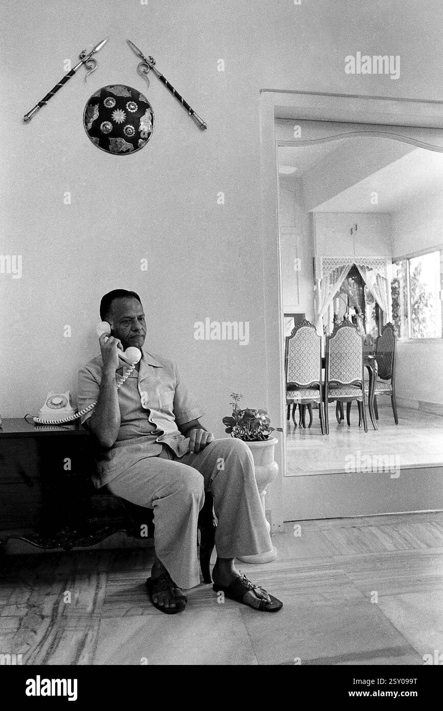 PSI President Somani talking on phone Mumbai Maharashtra India Asia ...