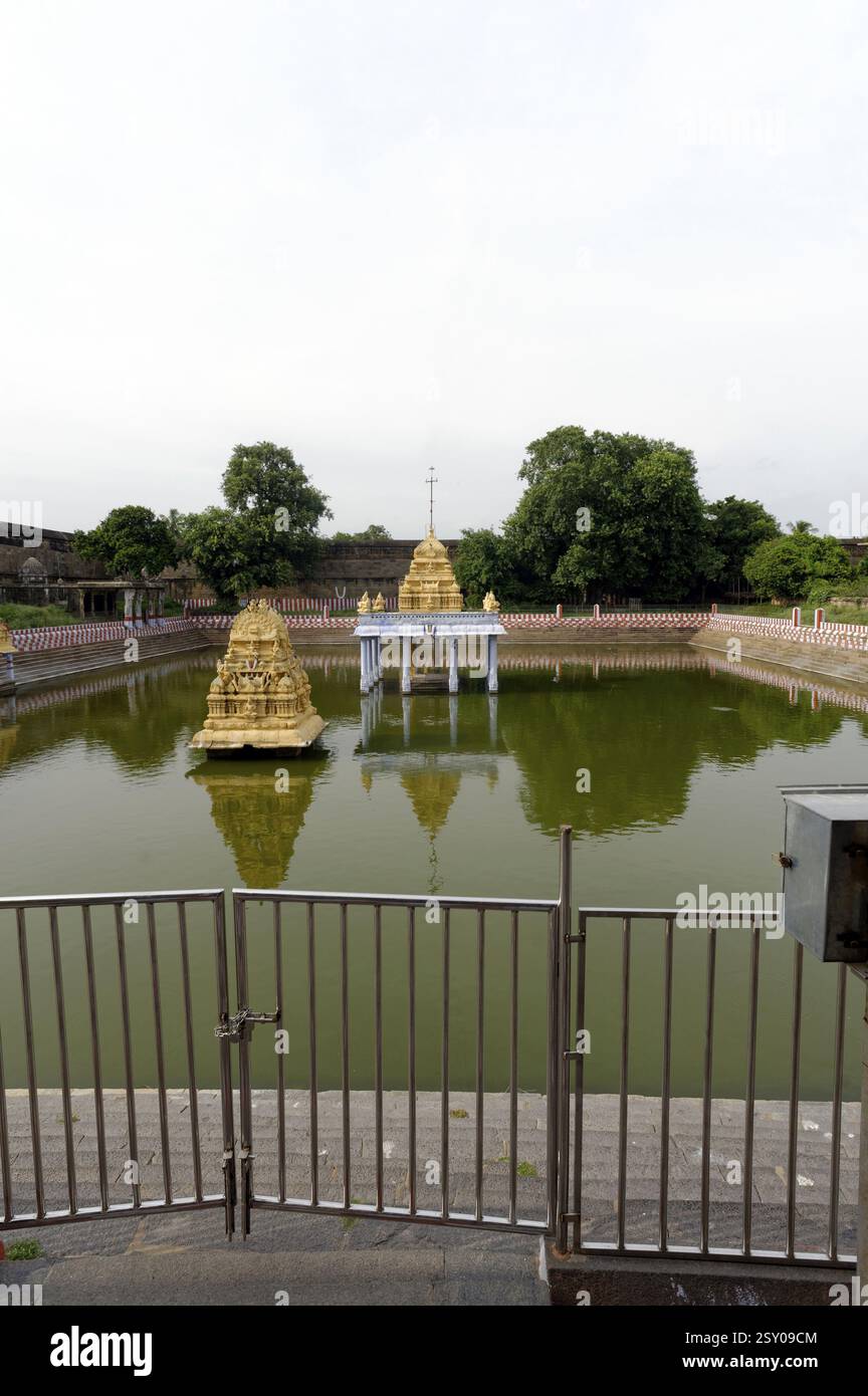 Pond at Devarajaswami Temple Kanchipuram at Tamilnadu India Asia Stock ...