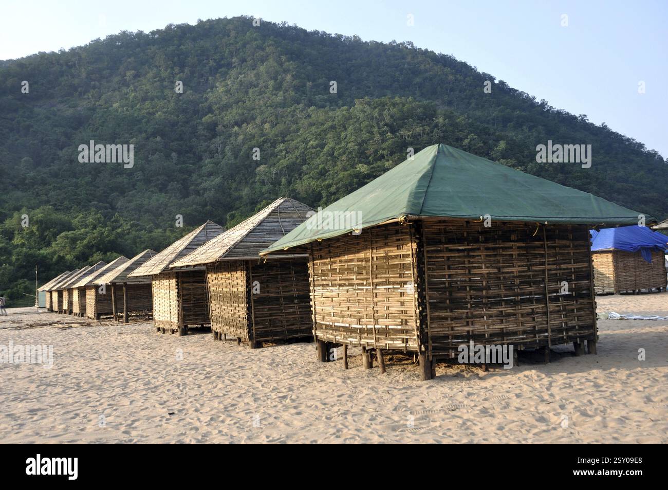 Bamboo hut in papi hills at andhra Pradesh India Stock Photo - Alamy
