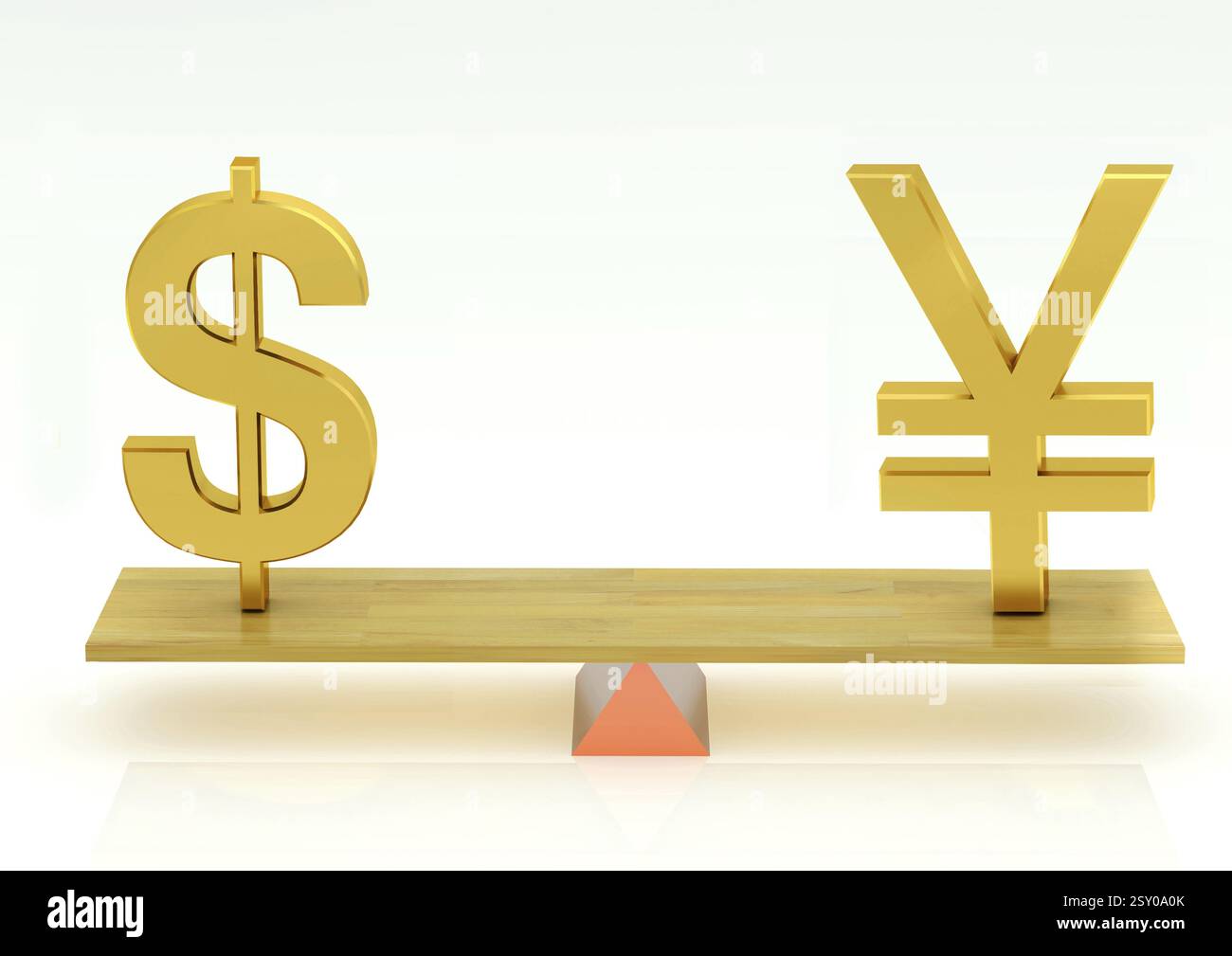 Balancing, united states dollar and japanese yuan, india, asia Stock ...
