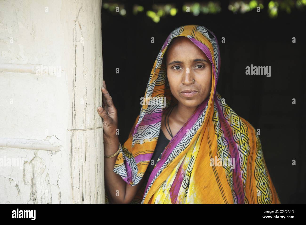 Portrait of assamese lady, Assam, India NOMR Stock Photo - Alamy
