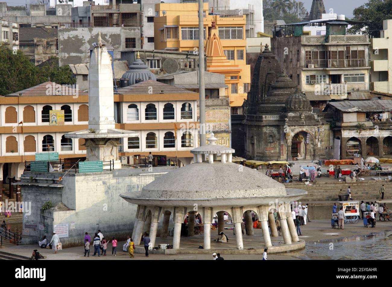 Gandhi talav godavari river nashik Maharashtra India Asia Stock Photo ...