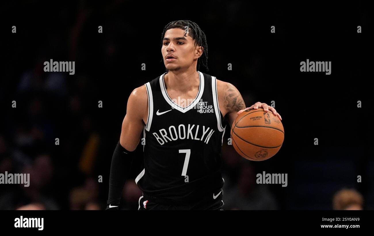Brooklyn Nets' Killian Hayes (7) during the second half of an NBA ...