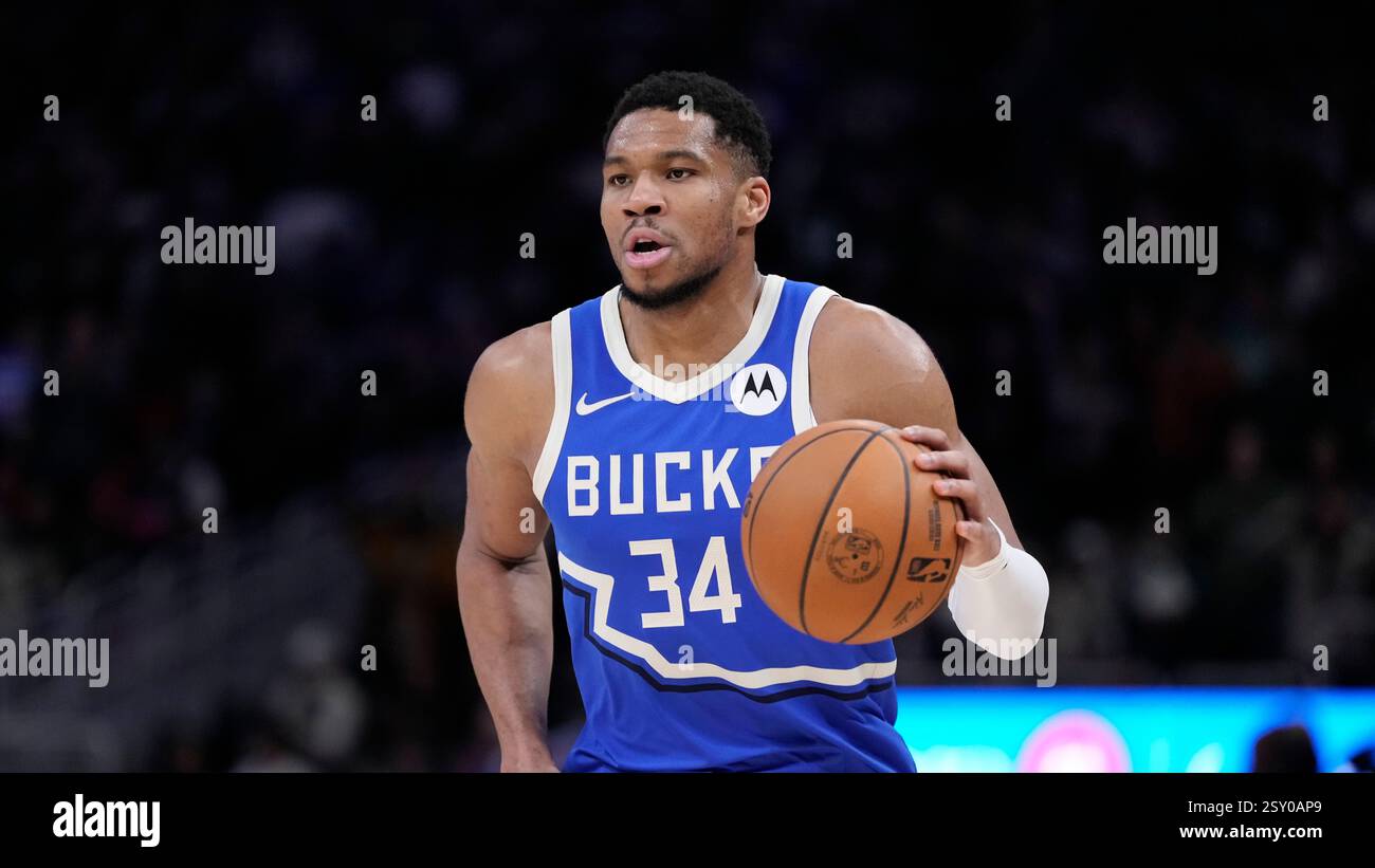 Milwaukee Bucks' Giannis Antetokounmpo during the second half of an NBA ...