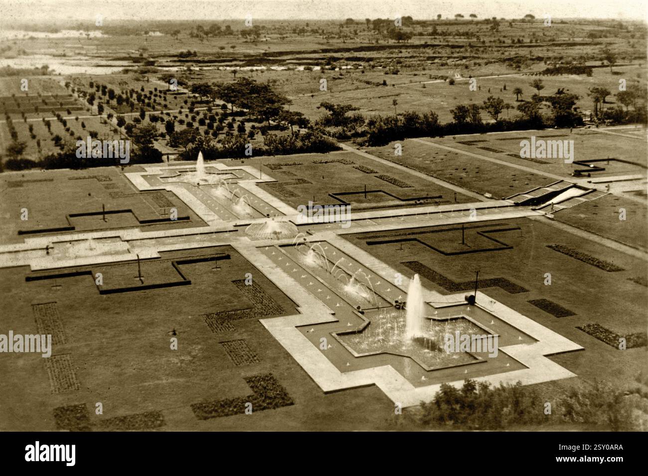 Old vrindavan garden, Mysore, Karnataka, India, Asia Stock Photo - Alamy