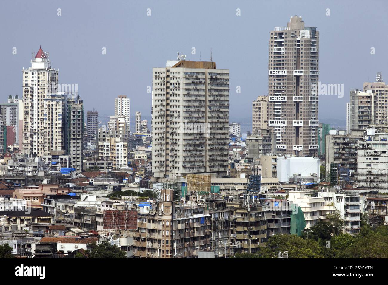 Skyscraper girgaon Chowpatty mumbai Maharashtra india Asia Stock Photo ...