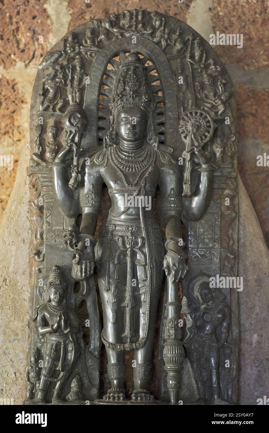 Stone carving of lord vishnu mahadev temple, mandangad, maharashtra ...