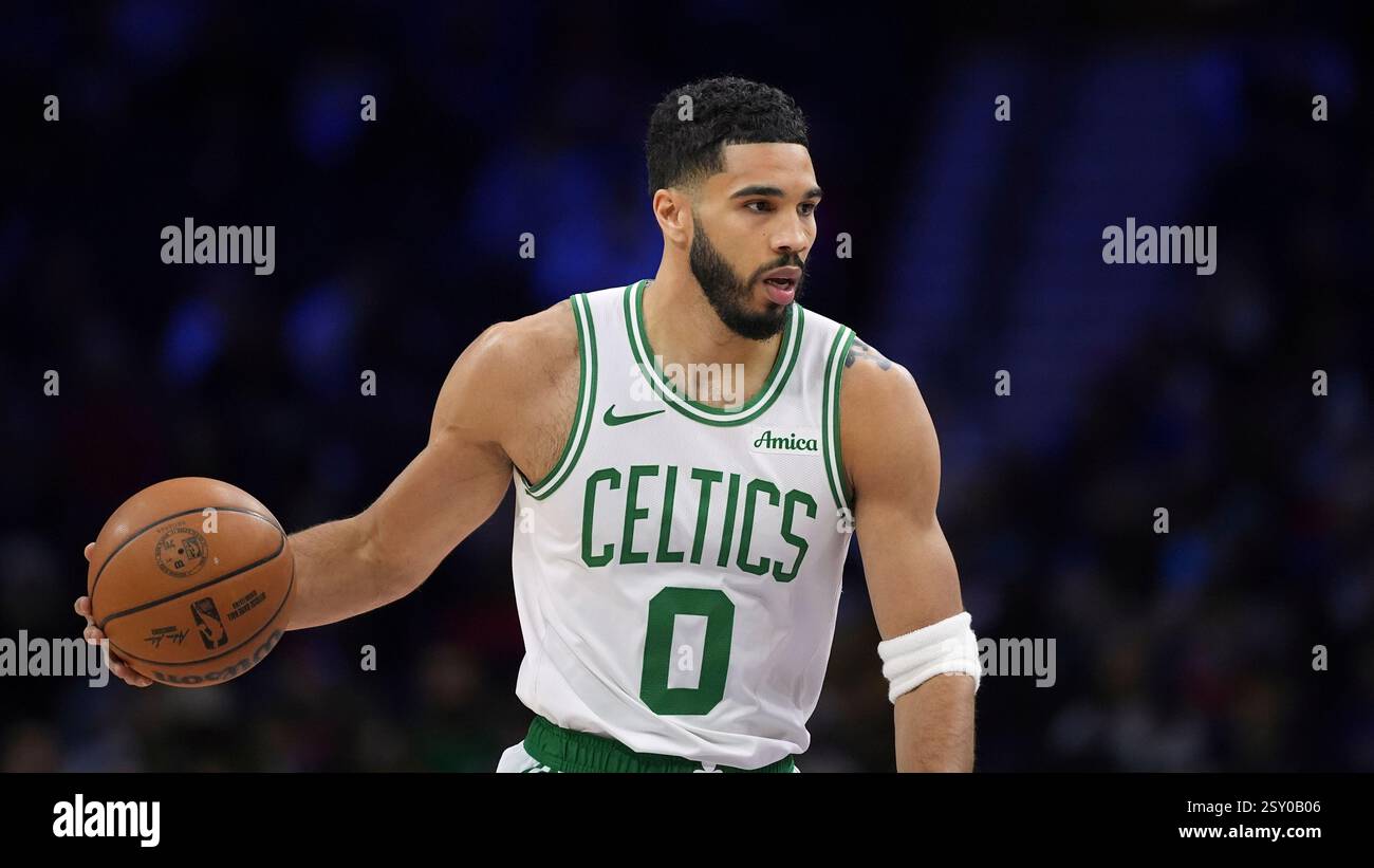Boston Celtics' Jayson Tatum plays during an NBA basketball game ...