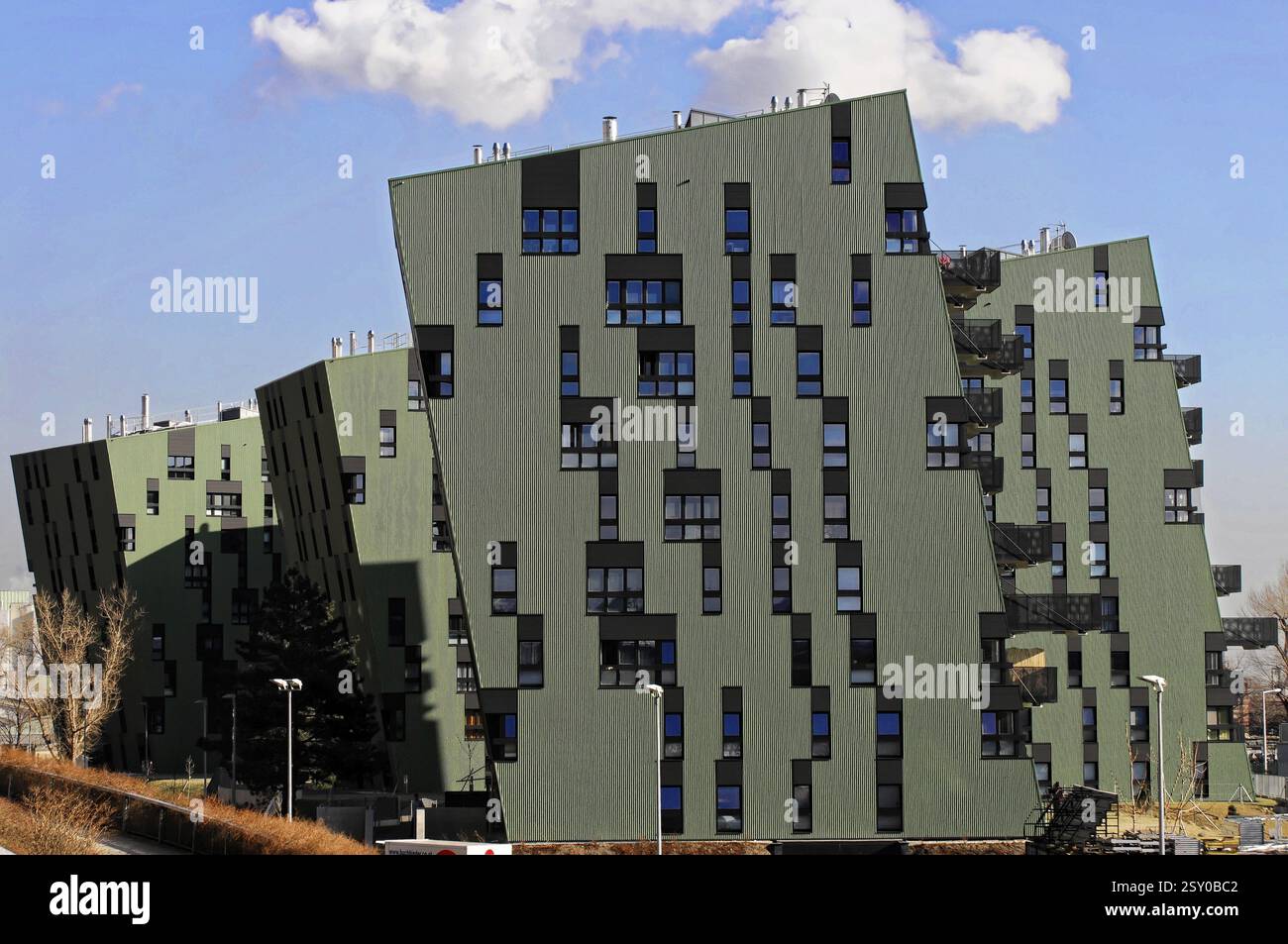 Modern architecture, Gasometer, Vienna Gasworks, Vienna, Austria ...