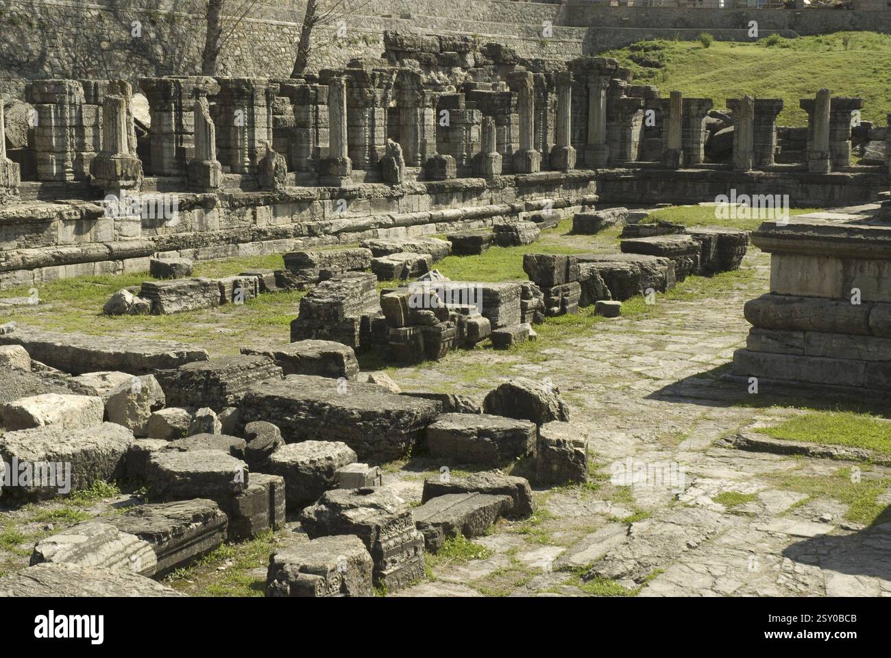 Ruin of avanti swamy temple at avantipur jammu & Kashmir India Stock ...