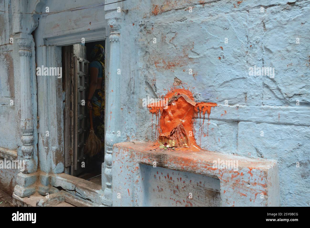 Idol of lord hanuman, varanasi, uttar pradesh, india, asia Stock Photo ...