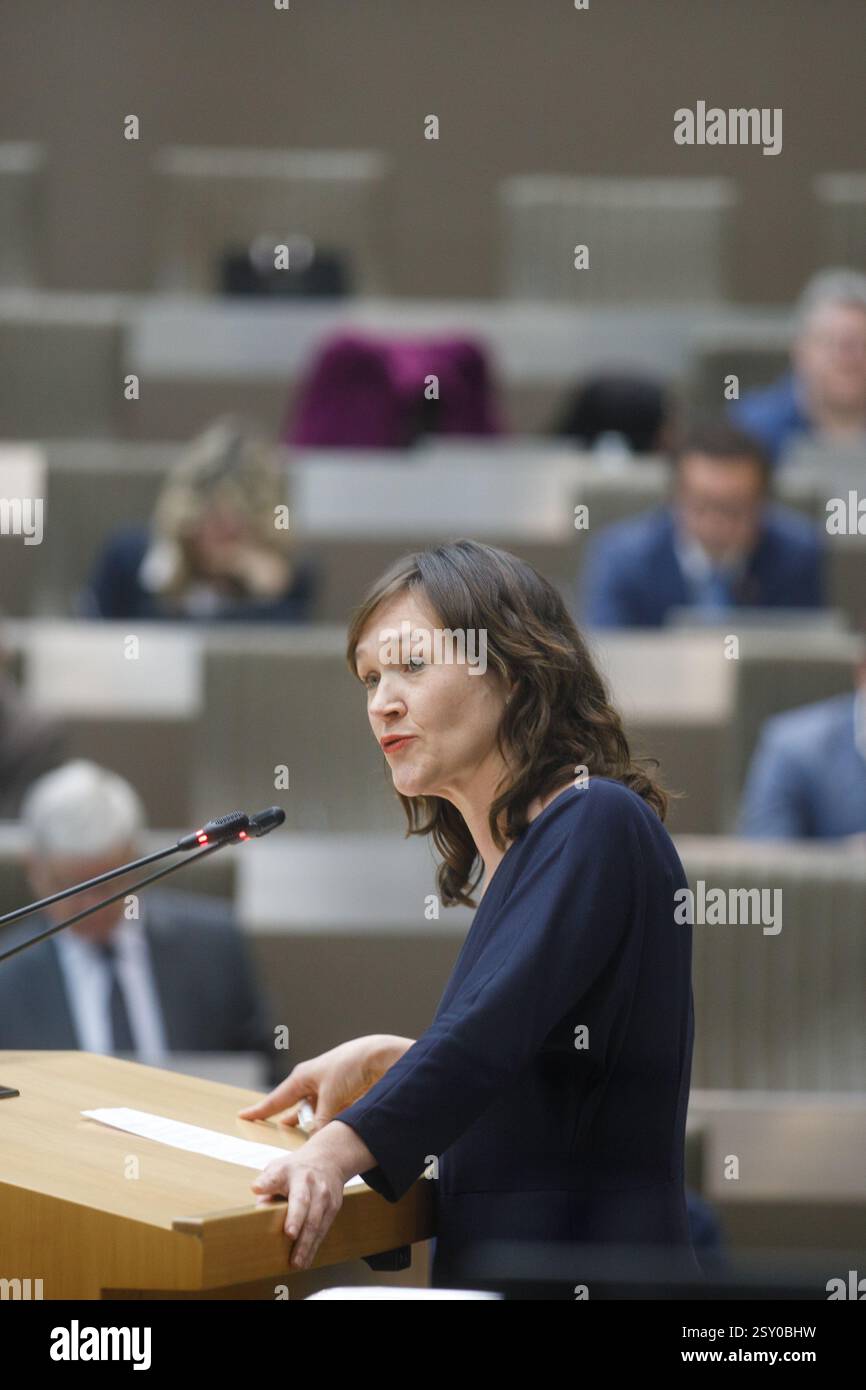 Brussels, Belgium. 26th Feb, 2025. Vooruit's Hannelore Goeman pictured ...