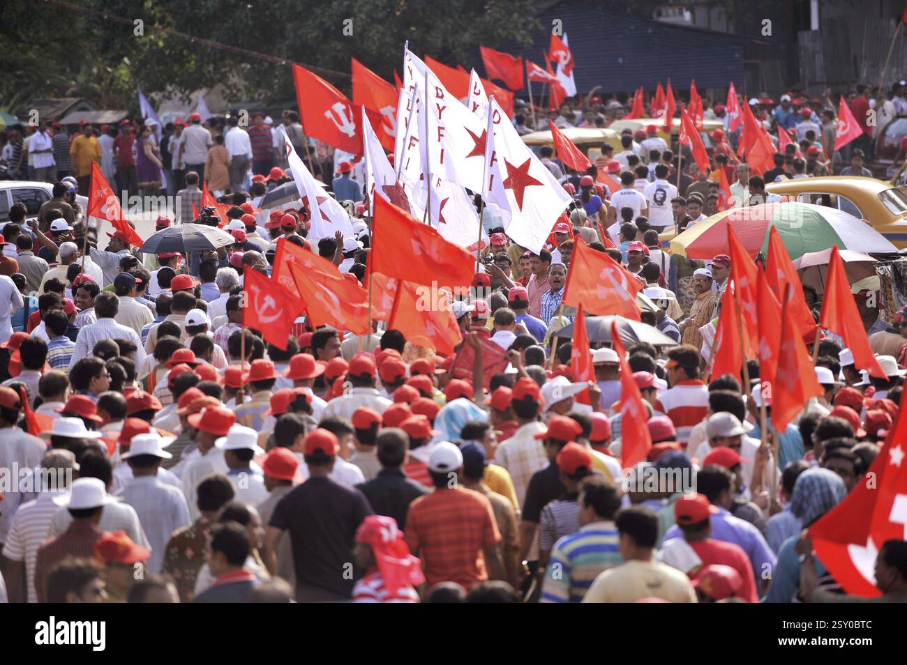 Cpm electioneering arrangement party flags hi-res stock photography and ...