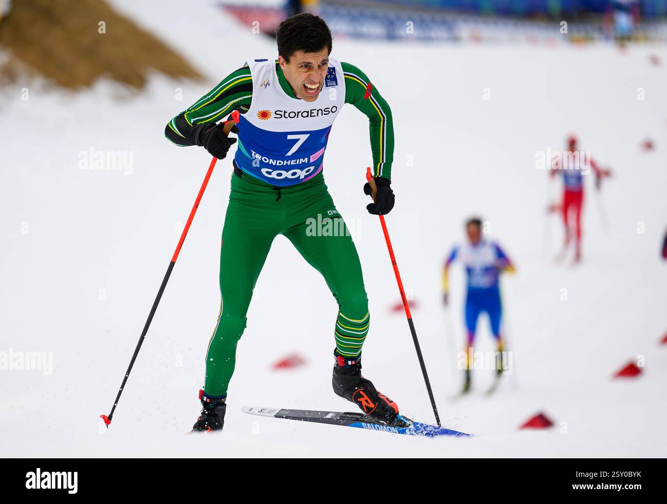 26 February 2025, Norway, Trondheim: Nordic skiing: World Championships ...