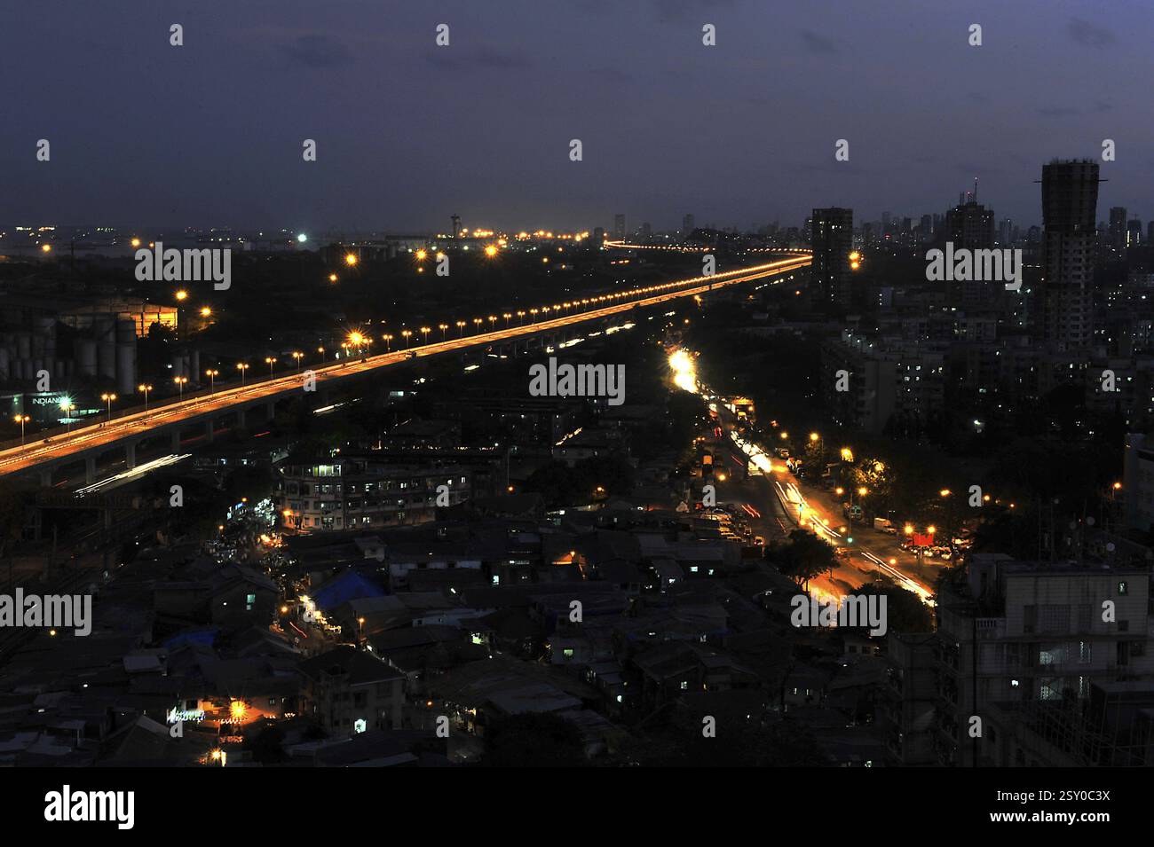 Eastern Express Freeway connects South Mumbai Maharashtra India Asia ...