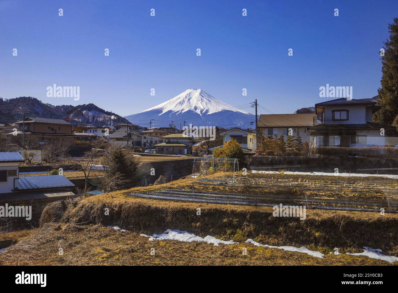 Villages, mount fuji, japan Stock Photo - Alamy