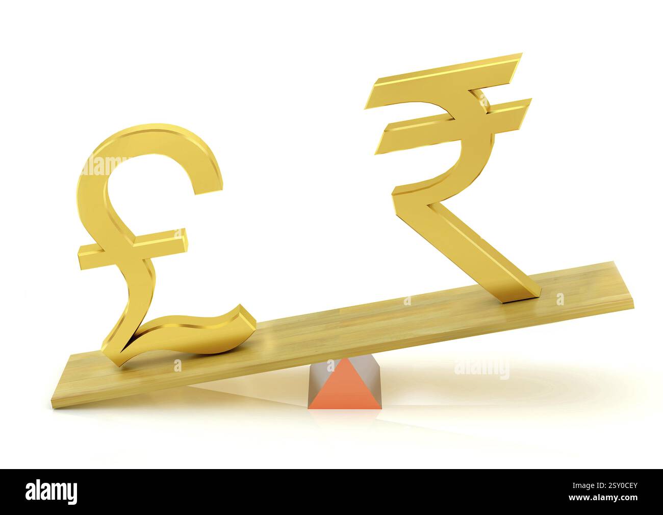 Balancing, pound and indian rupee, india, asia Stock Photo - Alamy