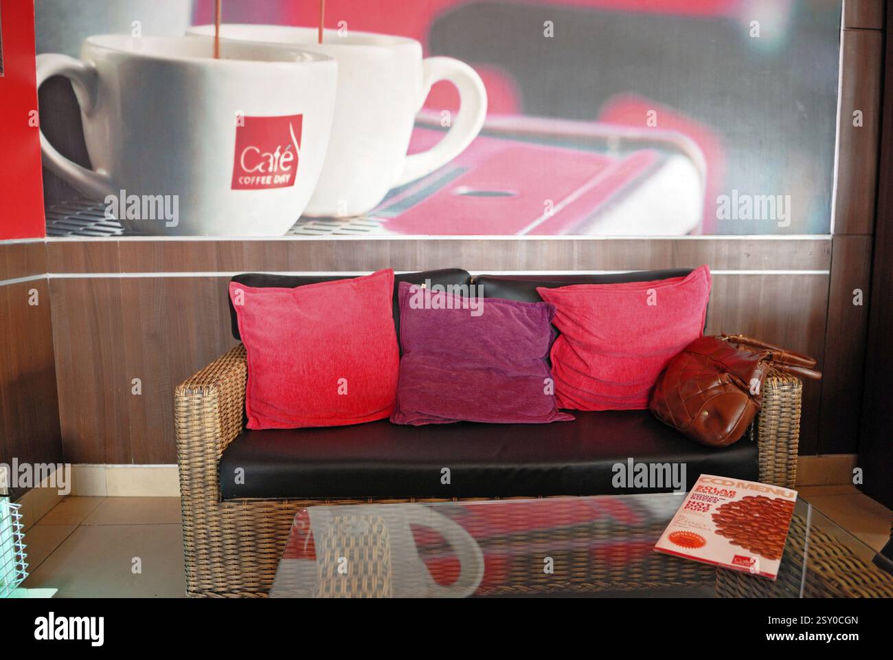 Interior of caf? coffee day, Bombay, Mumbai, Maharashtra, India NOPR Stock Photo - Alamy