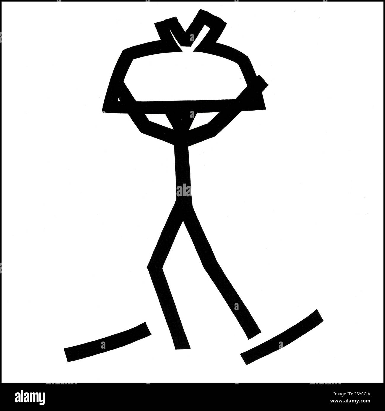 Line art illustration depicting Black and White Stock Photos & Images ...