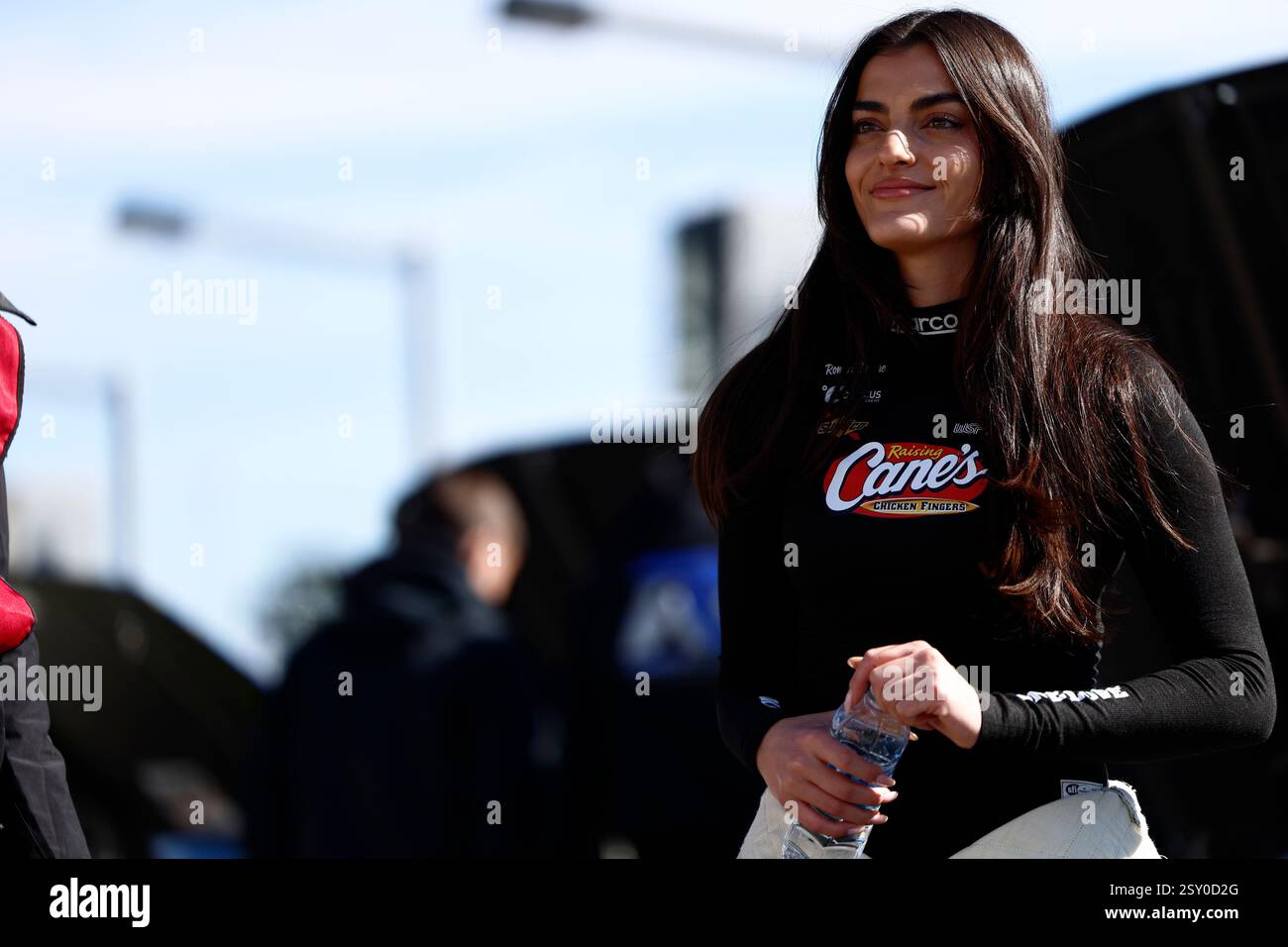 Feb 21, 2025-Hampton, GA; Toni Breidinger (5) gets ready to qualify for ...
