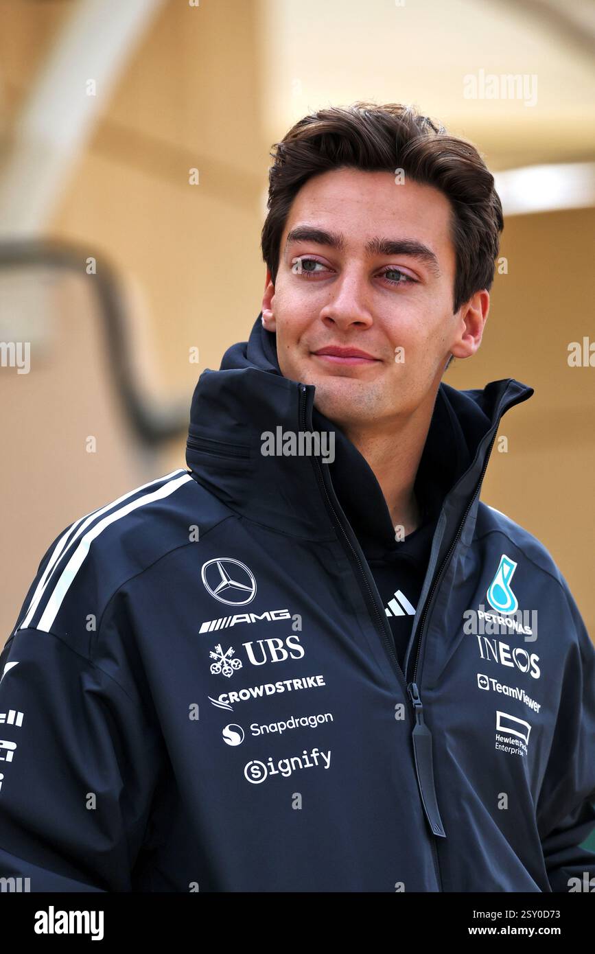 Sakhir, Bahrain. 26th Feb, 2025. George Russell (GBR) Mercedes AMG F1 ...